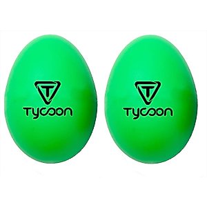Tycoon Percussion Plastic Egg Shakers - Green
