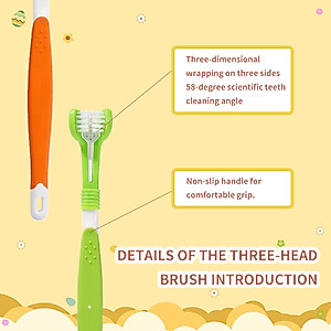 Adovoc Solar Powered Adult Dog Toothbrush Set, Blue, 2-in-1 Dual Finger and Toothbrush, Gentle on Pets' Gums