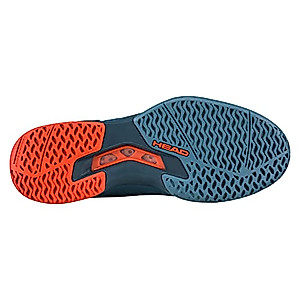 HEAD Men's Sprint Pro 3.5 Tennis Shoes (Bluestone/Orange, us_Footwear_Size_System, Adult, Men, Numeric, Medium, Numeric_8)