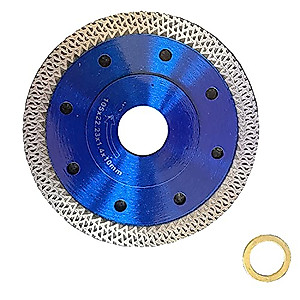 10Pcs 4" Diamond Tile Blade Porcelain Saw Blade for Cutting Porcelain Tile Granite Marbles Diamond Super Thin Dry Wet Diamond Ceramic Cutting Disc