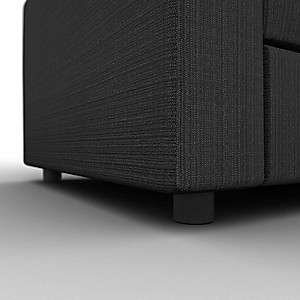 Bestar Universel Sofa for Queen Murphy Bed (No Backrest), Grey