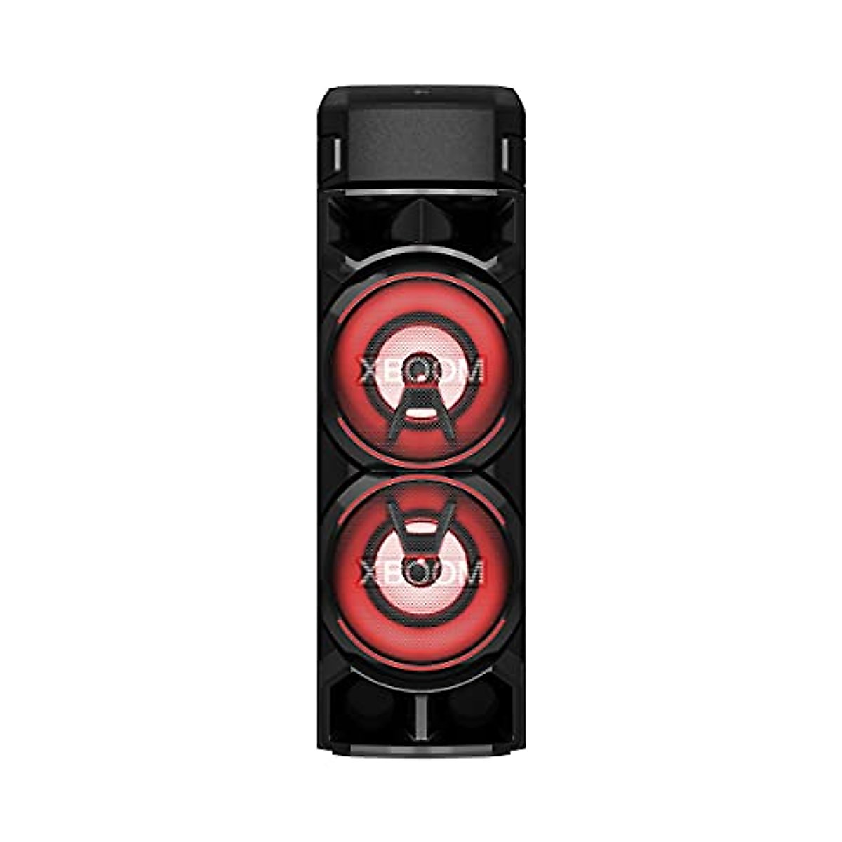 LG XBOOM RN9 Bluetooth Audio System, Bass Blast, LED Party Lighting, Karaoke with Voice Filters, XBOOM App Controlled, Bluetooth, Dual USB, Optical and Mic Inputs - Black