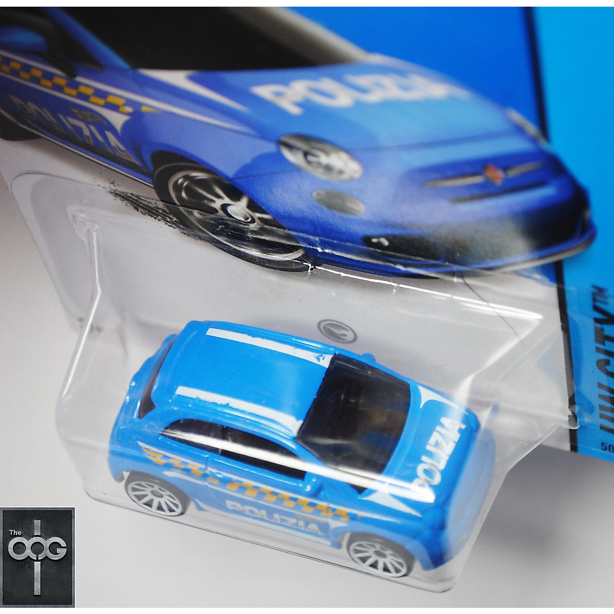 Hot Wheels 2015 HW City Fiat 500 50/250, Blue
