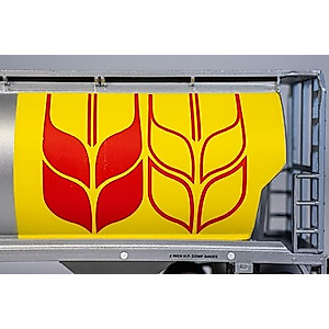 Bachmann Trains - Canadian 4 Bay Cylindrical Grain Hopper - Government of Canada - Yellow - HO Scale