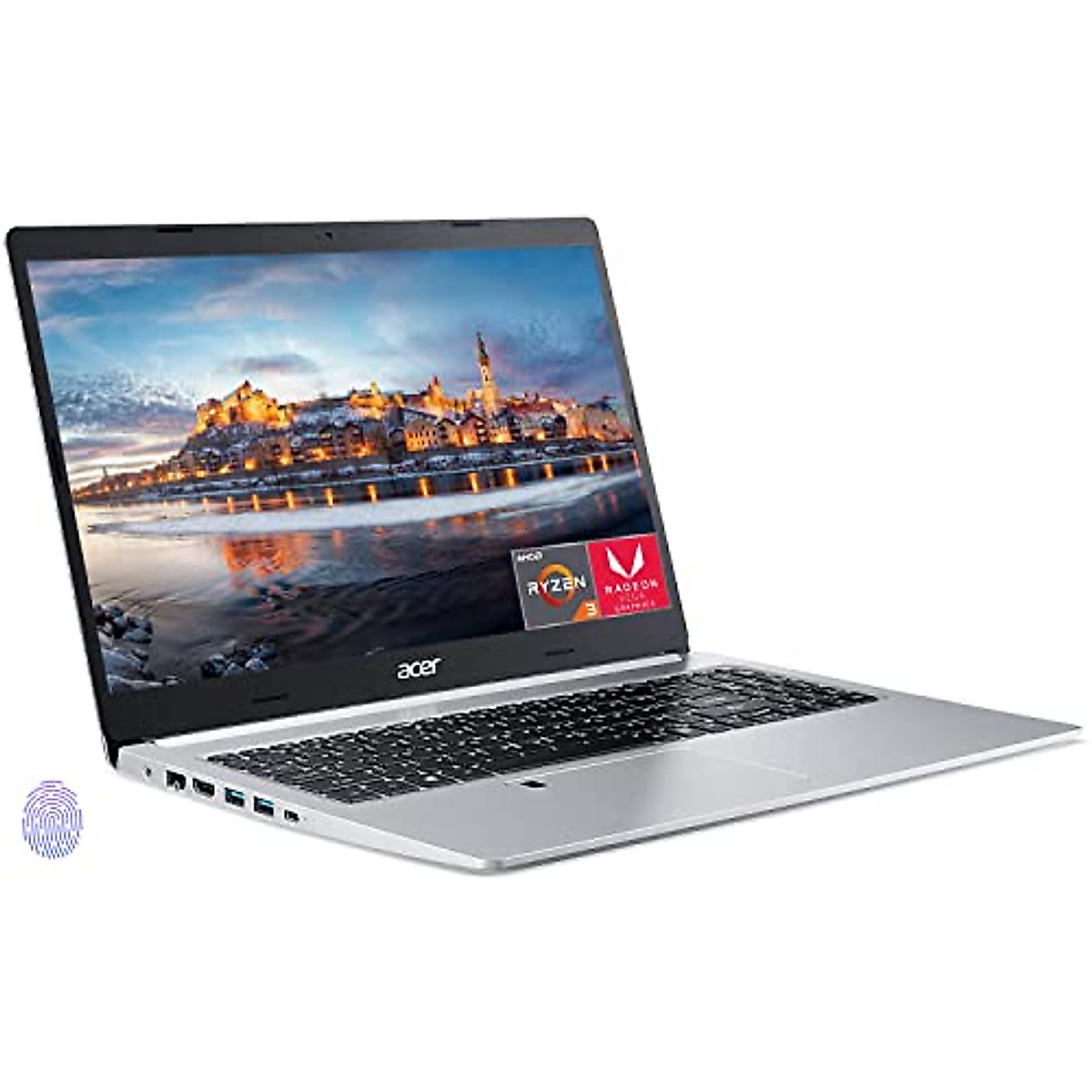 Acer Aspire 5 15.6" FHD IPS Slim Laptop, AMD Ryzen 3 3350U 4-Core Processor(Up to 3.5GHz) 20GB RAM, 512GB NVMe SSD, Backlit KB, Fingerprint Reader, Amazon Alexa, Win 11 S, 3in1 Accessories (Renewed)