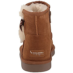 Koolaburra by UGG Unisex-Child T Victoria Mini DOTS Boot, Chestnut, 7 Toddler