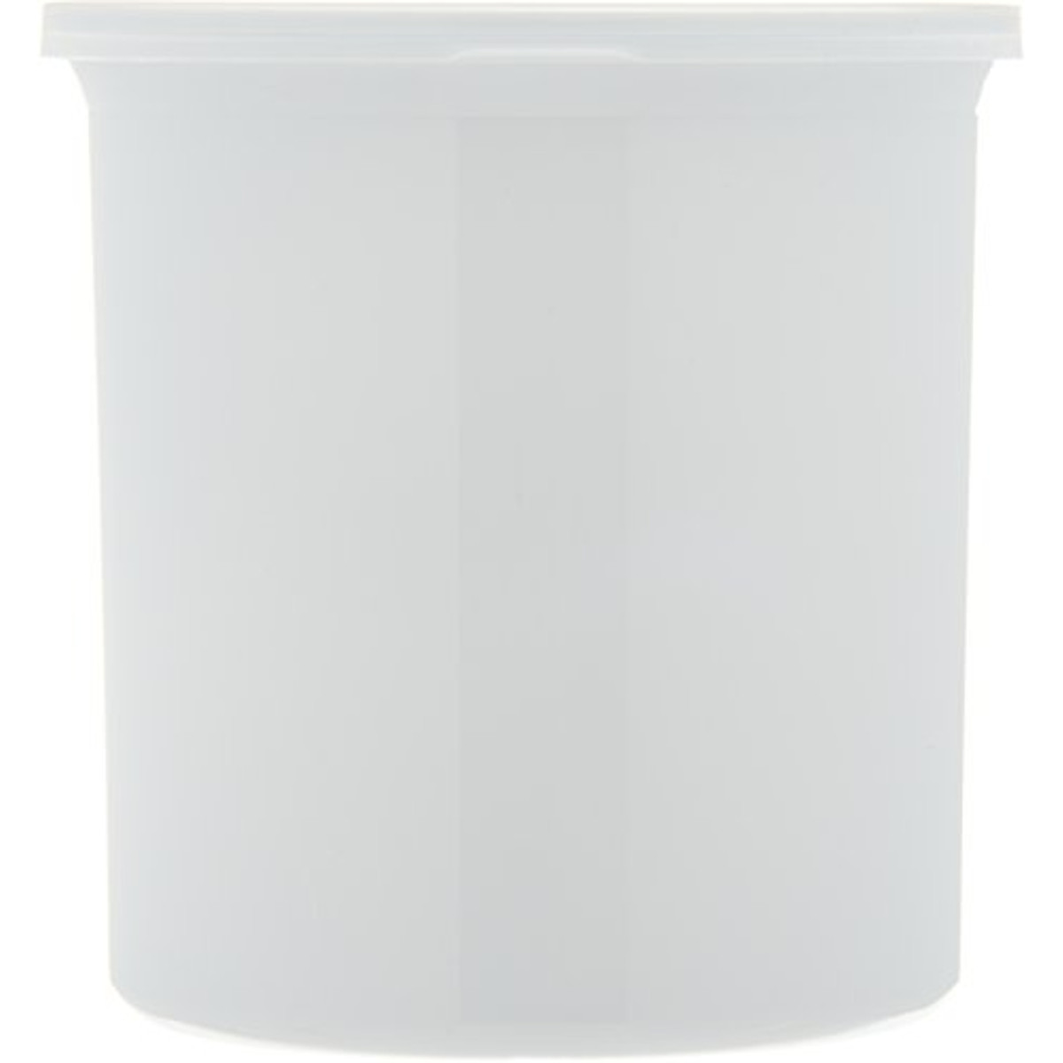 Carlisle FoodService Products Classic™ Round Storage Container with Lid, 1.2 Quart Crock, White