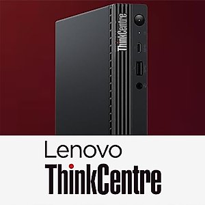 Lenovo ThinkCentre M60e MFF Business Desktop, Intel Core i3-1005G1 Processor, 16GB RAM, 512GB SSD + 1TB HDD, HDMI, Display Port, RJ-45, Wi-Fi 6, Wired Keyboard & Mouse, Windows 11 Pro, Black