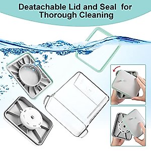vione Airtight Food Storage Container Sets, Pop Up Food Containers With Lids, Stackable Formula Container for Rice Coffee Flour Sugar Cereal (1700ML（Anti-UV）)