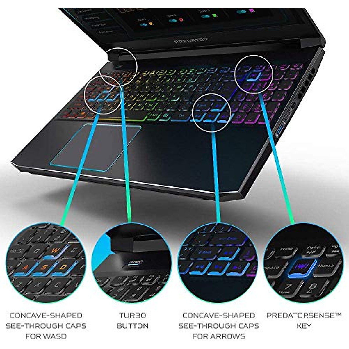 Acer Predator Helios 300 Gaming Laptop, i7-10750H, 15.6" FHD 144Hz IPS Display, WiFi 6, RGB Backlit Keyboard, HD Webcam, USB-C, HDMI, NVIDIA GeForce RTX 2060 6GB, Win 10 (32GB RAM | 1TB PCIe SSD)