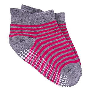 Duufin 16 Pairs Non Skid Toddler Socks Ankle Toddler Grip Socks Kid Gripper Socks for Toddler Boys Girls, 1-3T