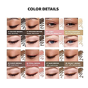COLORGRAM Artist Formula Cream Liner - 07 Sand Brown | Best Cream Eyeliner, Ultra Pigmented, Long Lasting, Waterproof & SmudgeProof, Easy to Use, All Day Wear and Daily Makeup, Korean Beauty 0.25g