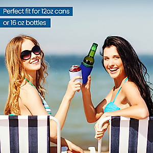 240 Pcs Blank Beer Can Coolers Bulk Collapsible Sublimation Foam Soda Can Covers Insulated Reusable Insulators Cooler Sleeves for Weddings, Bachelorette Parties, HTV Projects, 20 Colors