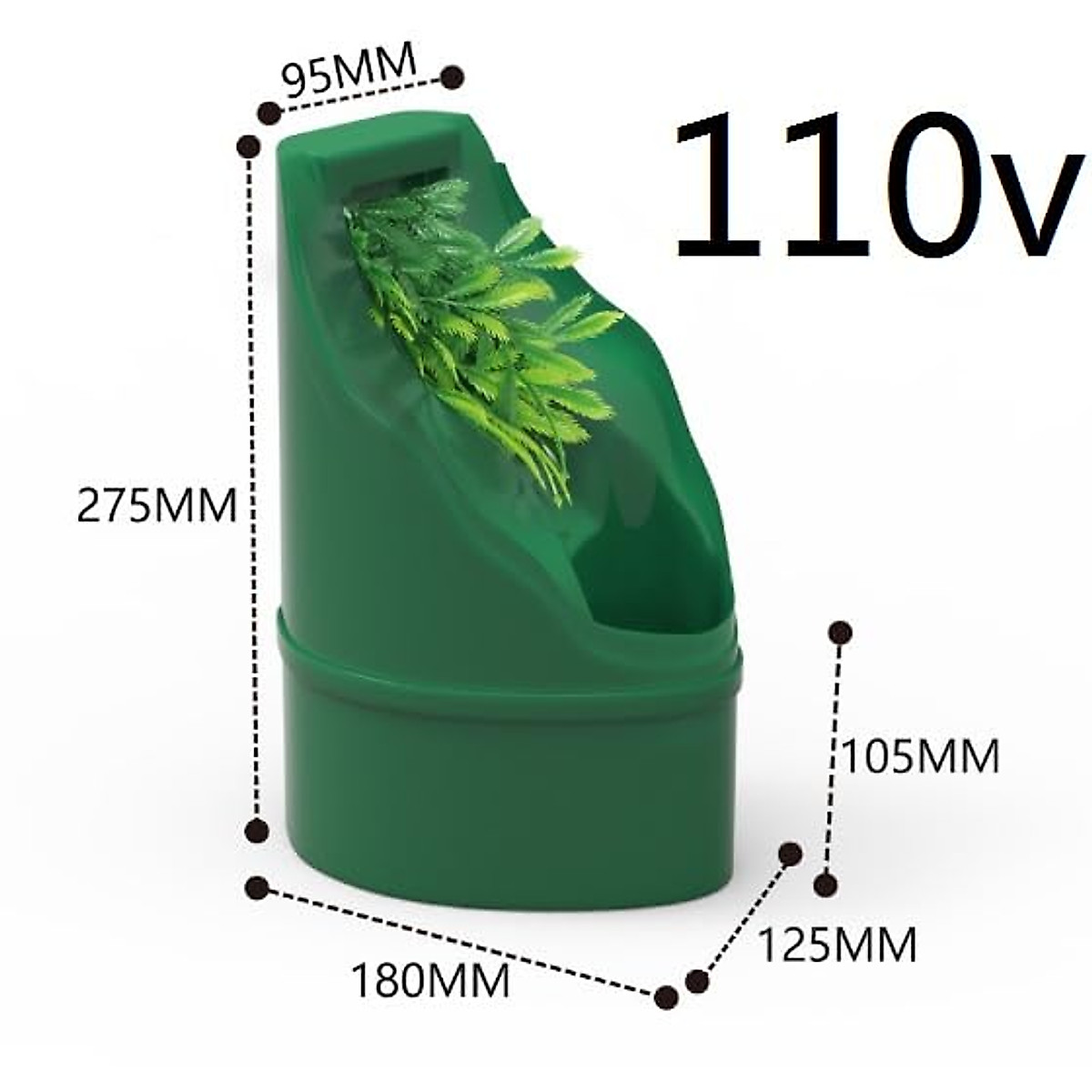 LinaLife Reptile Chameleon Cantina Drinking Fountain Water Dripper Comes with Feeding Tongs Frosted Tweezer with Extra Pump for Lizard Turtle Snake Spider Frog Gecko Simulated Waterfall