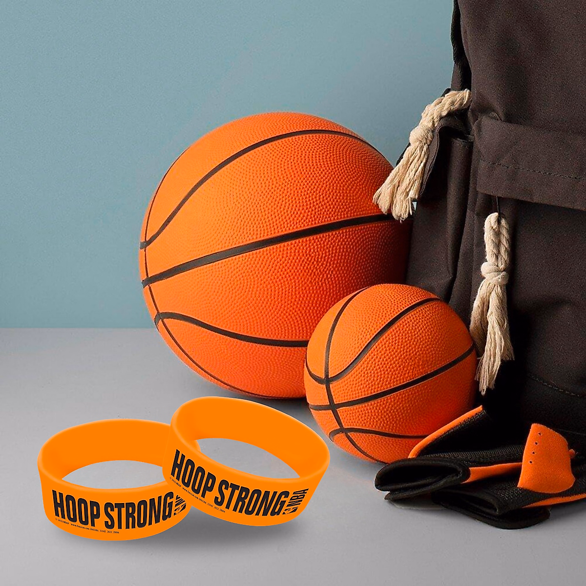 NBA Spalding Basketball Yellow Rubber Cuff Band Favors - 4" x 1", 6 Pieces - Perfect Party Giveaways