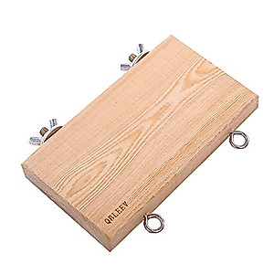 Natural Wood Pet Parrot Perch Stand for Bird Cage，Small Animals Platform Shelf Paw Grinding Stick Wooden Chewing Toys Cage Playpen Accessories，Play Exercise Gym Toys for Parakeet Conure Hamster Mouse