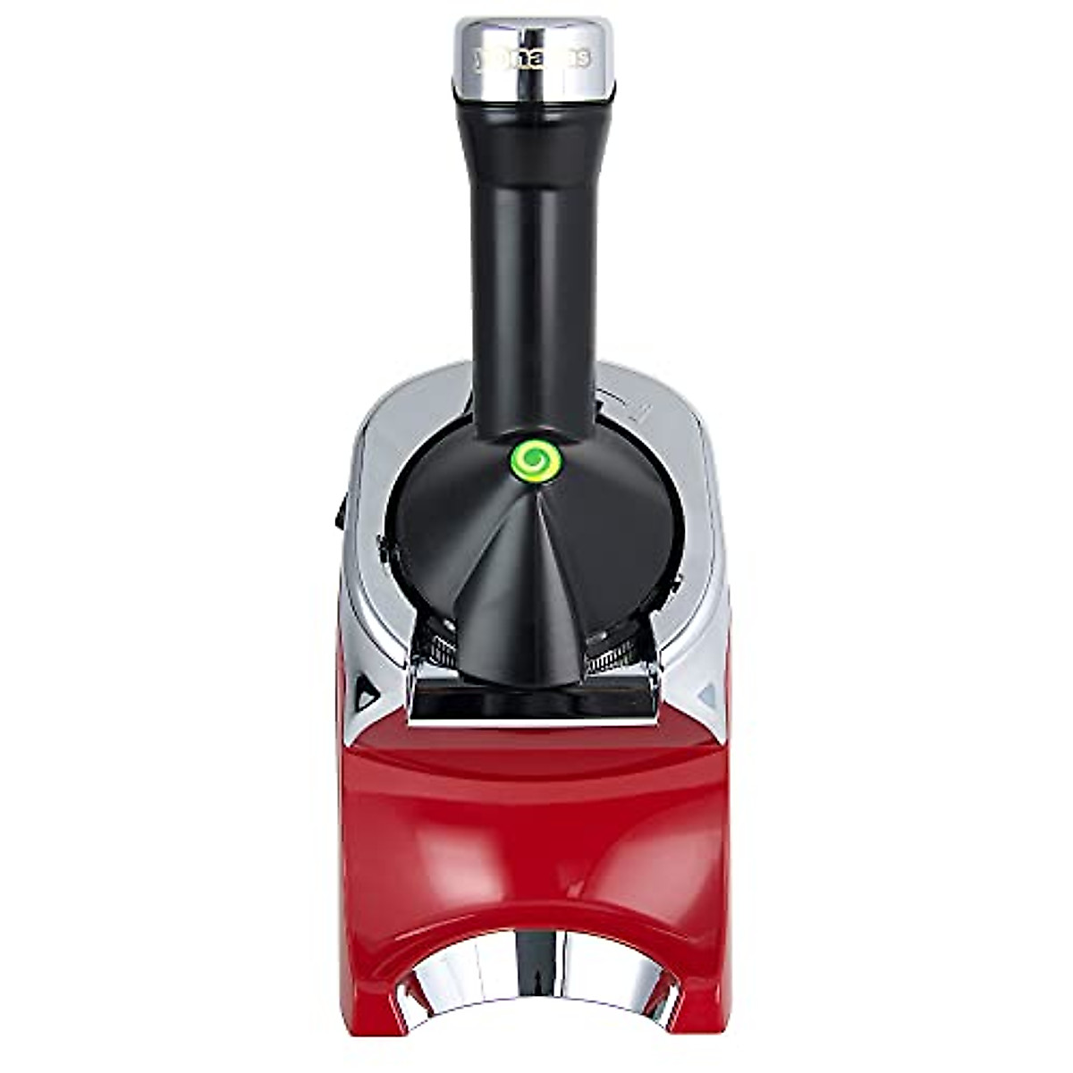 Yonanas 988RD Deluxe Vegan, Dairy-Free Frozen Fruit Soft Serve Maker, Includes 75 Recipes, 200 W, Red
