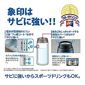 ZOJIRUSHI Canteen Stainless Steel Mug 600mL - Marine Blue Quick Open & Easy Lock - SM-XB60-AM