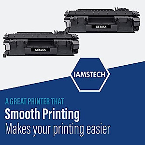 CE505A | 05A | CE505D | 2 Toner-Cartridges | Black | Works with HP 05A Toner Cartridge for P2035 P2035N P2055DN 2055DN 2035N P2030 P2050 P2055D P2055X Printer Ink, (CE505A 05A Toner)