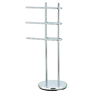 3 Tier Chrome Standing Towel Stand by Madison Home Products