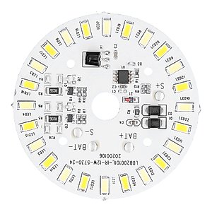 01 02 015 Lamp Panel Board, White+ Warm Light 3.2V/3.7V LED Lamp Panel for Solar Garden Lights for Solar Flood Lights for Garden for Home