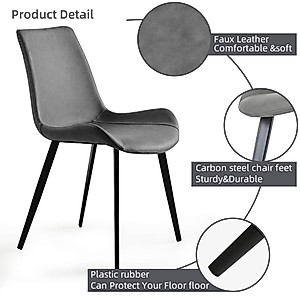 ZckyCine Dining Table Set for 6-8 People Kitchen Dining Room Table Set Extendable Wood Dining Table and 6 Upholstered Chairs, Home Kitchen Furniture