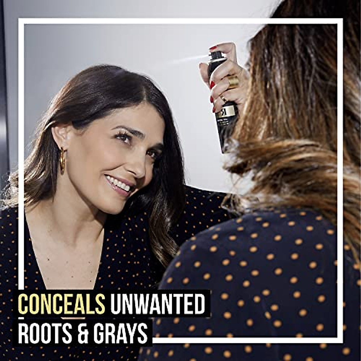 TRESemmé Root Touch-Up, Temporary Hair Color, Light Brown Hair Ammonia-free, Peroxide-free Root Cover Up Spray 2.5 oz