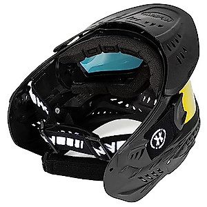 HK Army HSTL Goggle Paintball Airsoft Mask with Anti Fog Thermal Lens (Black/Fire Lens)