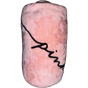 Victoria's Secret Pink Sherpa Blanket Chalk Rose Black Love Pink Logos