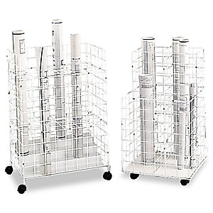 Safco Products 3088 Wire Roll File, 24 Compartment, White