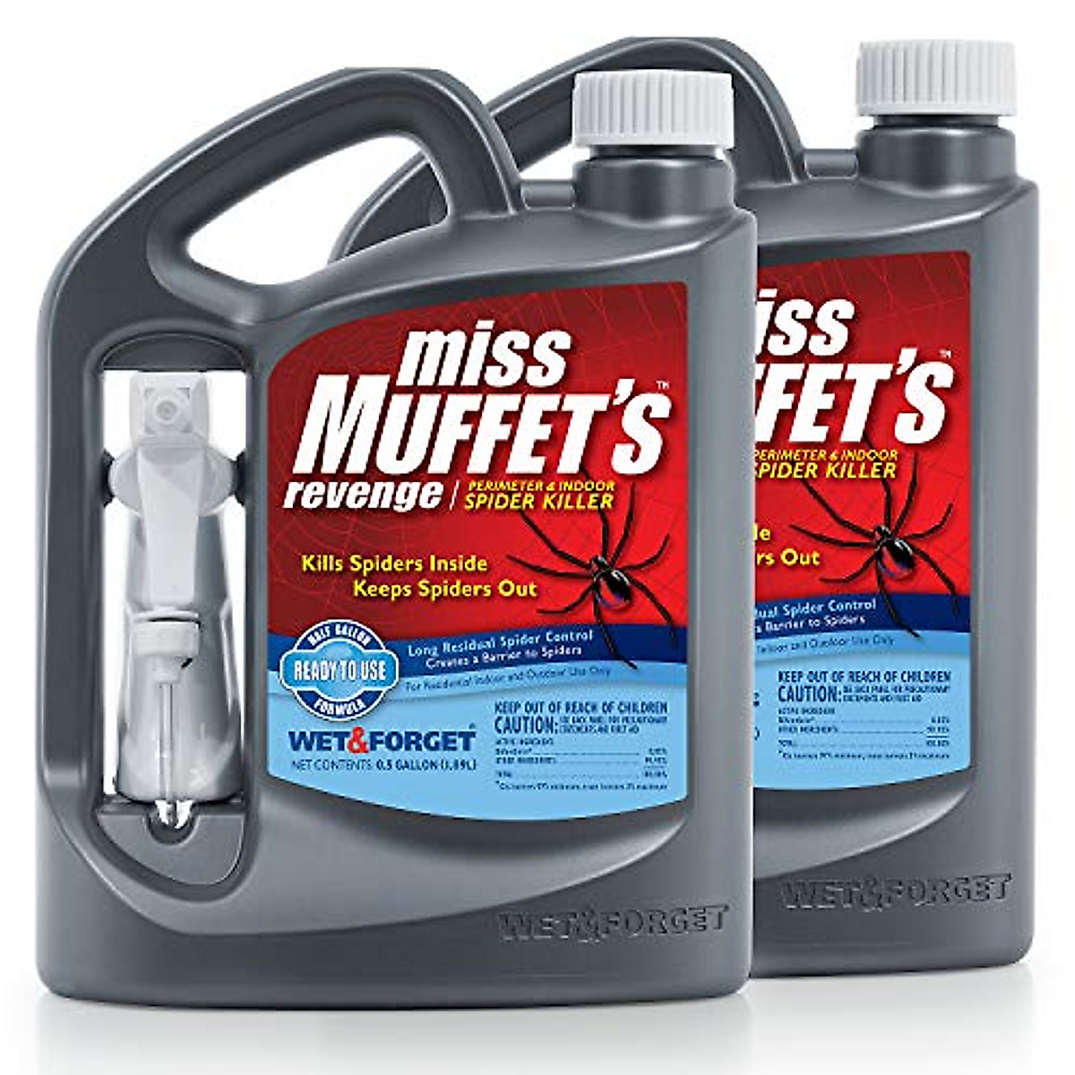 Wet and Forget 00041 1/2 Gallon Miss Muffet's Revenge Spider Killer, 2-Pack