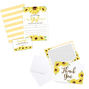 Your Main Event Prints Sunflower Baby Shower Bundle