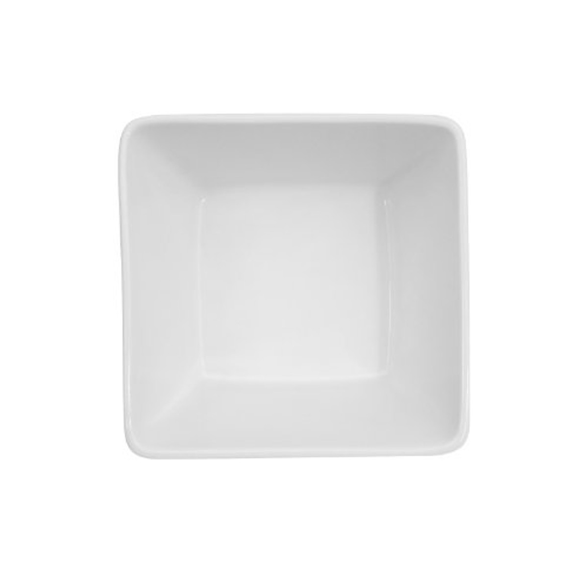 CAC China KSE-DB3 Kingsquare 3-1/4-Inch 4-Ounce Super White Porcelain Deep Square Bowl, Box of 48