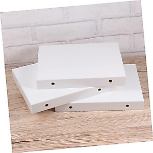 FUNOMOCYA 3pcs Floating Shelves Wall Mounted Shelves Figure Floating Shelf Wall Mounted Bookshelf Wall Display Ledge Hanging Shelves for Wall Bookshelves Wall Mounted Decor Wooden White