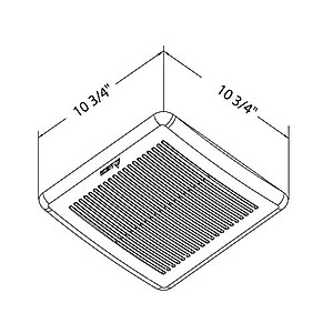 Delta Breez GreenBuilder GBR80H 80 CFM Exhaust Bath Fan with Humidity Sensor