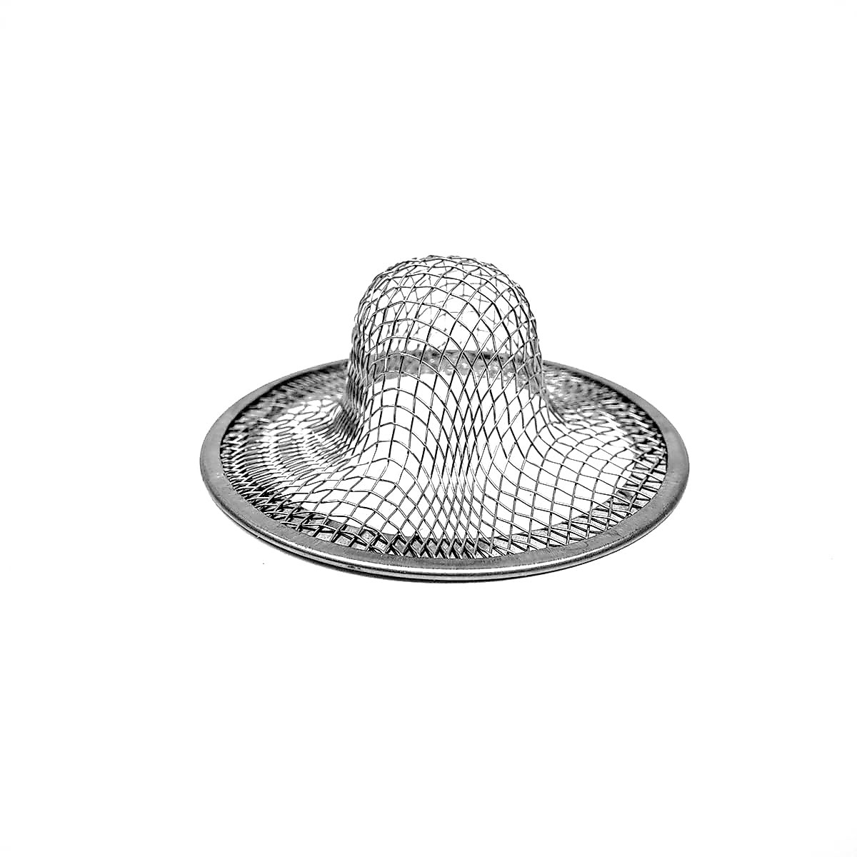 Treasure Gurus Stainless Steel Metal Kitchen Sink Basin 2pc Filter Set Strainer Stopper Bath Tub Hair Catcher Drainer