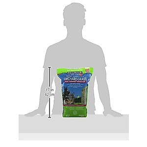 Vitakraft Orchard Grass, Premium Soft Stemmed Hay, 100% American Grown, 28 Ounce Resealable Bag