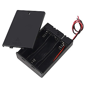 Dorhea 2Pcs Metal Detector Kit Electronic Practice Kit DC 3V-5V 60mm Non-Contact Sensor Board Module + 2Pcs 1.5V AA Battery Holder Case with Wire and ON/Off Switch