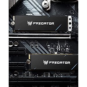 acer Predator GM7000 2TB NVMe Gaming SSD - M.2 2280 PCIe Gen4 (16 Gb/s) x 4, 3D TLC NAND PC Internal Solid State Hard Drive with DDR4 DRAM Cache Up to 7400 MB/s - BL.9BWWR.106