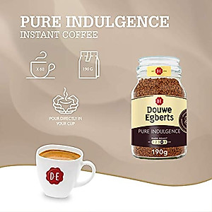 Douwe Egberts Pure Indulgence Instant Coffee in Jar, Dark Roast, 6.7-Ounce, 190 gram