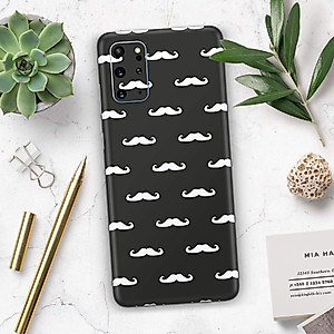 DesignSkinz Mustache Galore Protective Vinyl Decal Wrap Skin Cover Compatible with The Samsung Galaxy S20 (Screen Trim & Back Glass Skin)