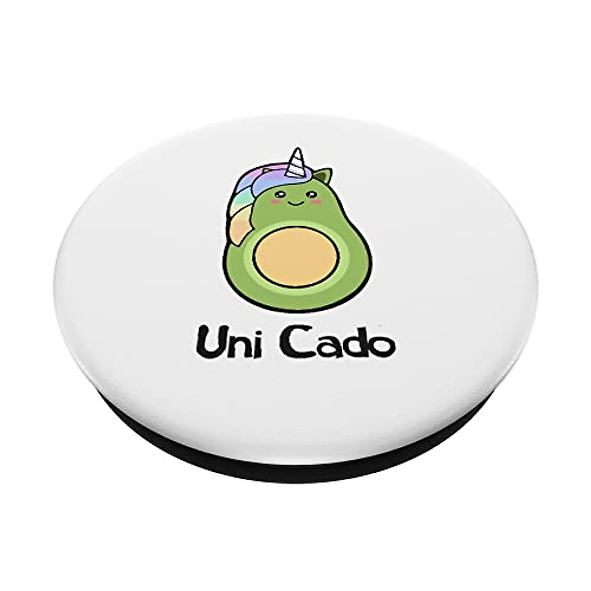 Uni Cado, Cute Avocado, Funny Unicorn, Guacamole, Vegan PopSockets Swappable PopGrip