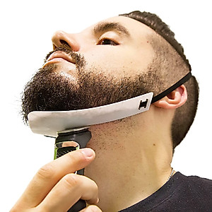 Linkidea Beard Shaper Neckline Guide & Trimmer Kit with Stencil for Men's Goatee and Mustache Grooming