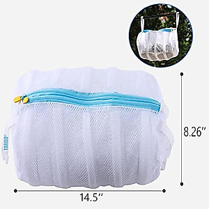Shoes Wash Bag -Wannoc Large Shoes Laundry Bags for Washing Machine,2 in 1 Laundry Dryer for Shoes Sneakers Socks Shoes and Delicates