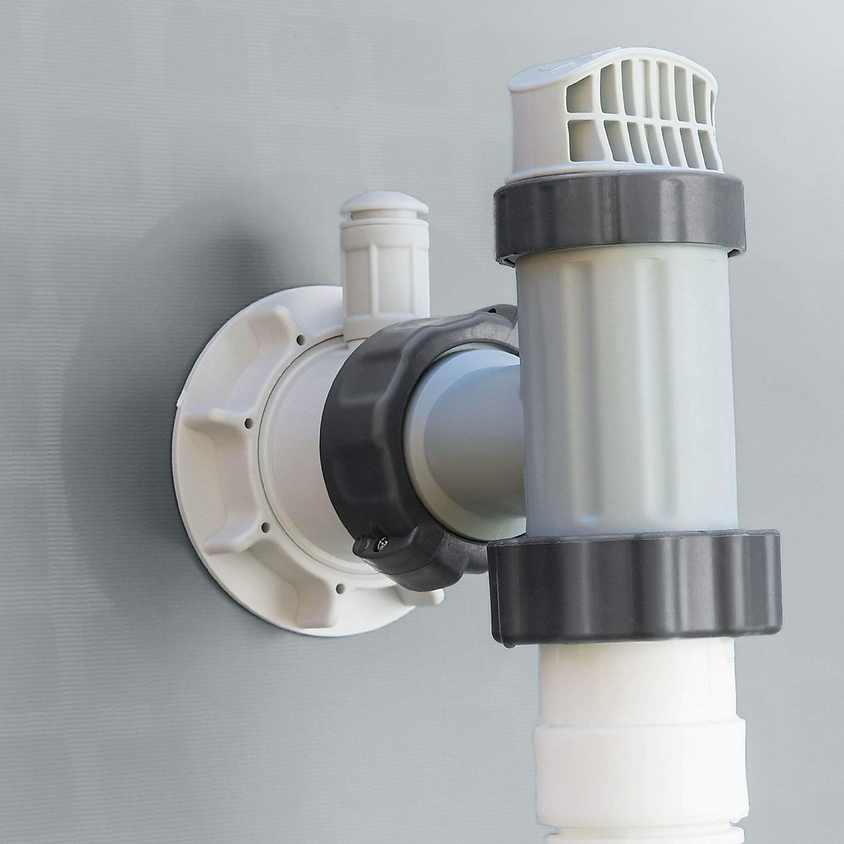 Intex 26797EH 20ft x 10ft x 48in 5 Person Prism Frame Oval Swimming Pool Set with Ladder, Cover, Ground Cloth, Filter Pump, and Protective Canopy