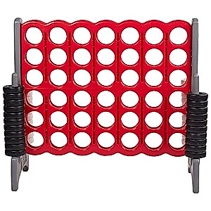 ECR4Kids Jumbo 4-To-Score, Giant Game, Red/Grey