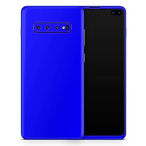 DesignSkinz Solid Royal Blue Protective Vinyl Decal Wrap Skin Cover Compatible with The Samsung Galaxy S20 (Screen Trim & Back Glass Skin)