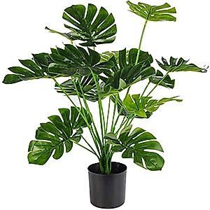 Toopify 28" Fake Plants Large Artificial Floor Faux Plants Indoor Tall for Home Office Living Room Decor