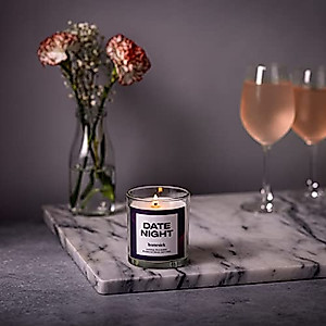 Homesick Premium Scented Candle, Date Night - Scents of Fig, Cashmere, Red Currant, 7.5 oz, 30-35 Hour Burn, Gifts, Soy Blend Candle Home Decor, Relaxing Aromatherapy Candle