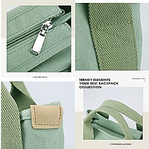 Maogou Large Capacity Multi-Pocket Handbag - Women Canvas Bag Satchel Bags Shoulder Bag Bento Pack - for Daily Work Travel (Pink-B)